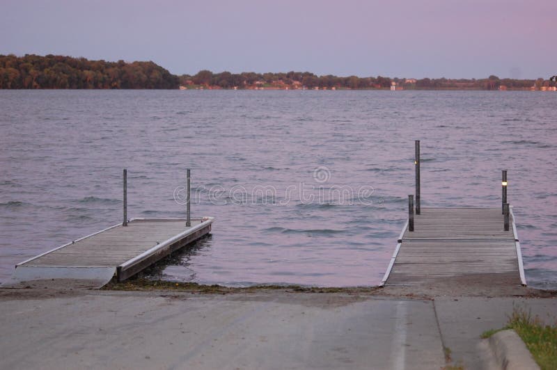 Twin Docks stock image. Image of pair, twin, minnesota - 52768043