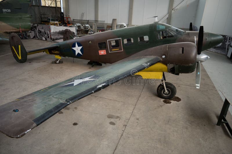 Twin-engine Aircraft from the Second World War, the Beechcraft Model 18 ...