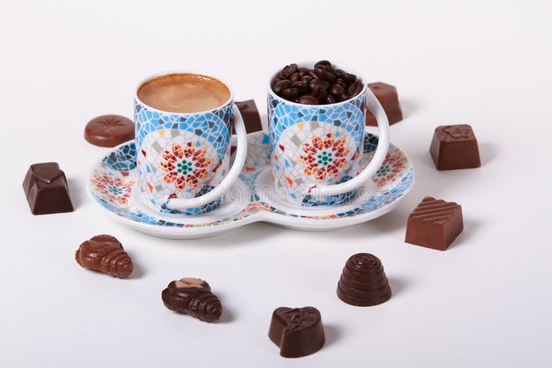 Twin espresso stock photo. Image of double, cups, italy - 43274886