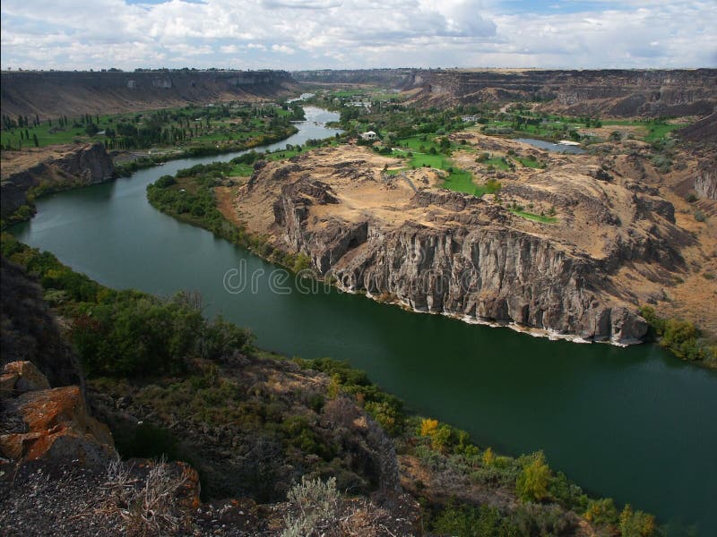 Twin Falls Golf Courses stock image. Image of green, blue - 893983