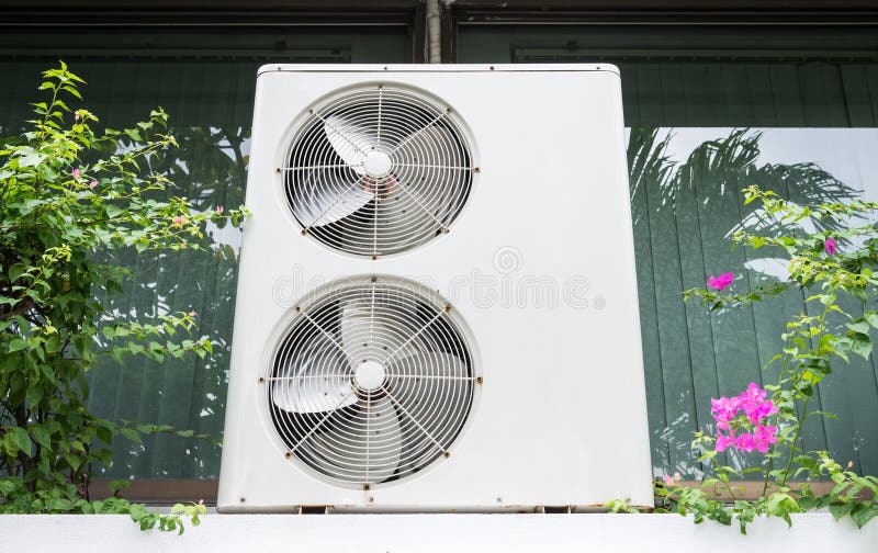Twin Fan Ari Compressor Unit Stock Photo - Image of outdoor, system ...
