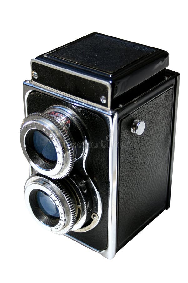 Twin lens camera stock image. Image of photographicfilm - 987211