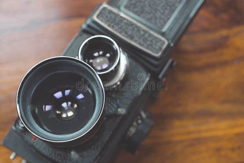 Twin-lens reflex camera stock photo. Image of imagery - 51574172
