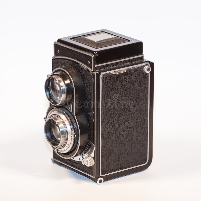 Twin Lens Reflex Camera stock image. Image of historic - 61558341