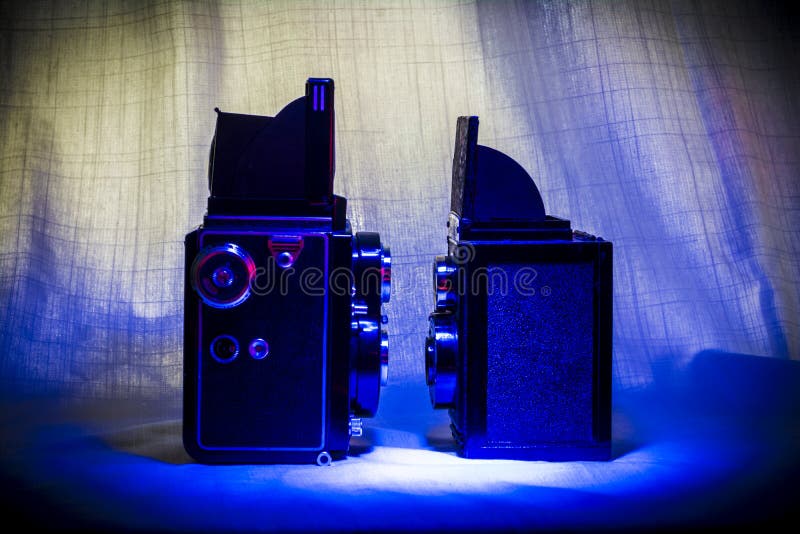 Twin Lens Reflex cameras stock image. Image of toned - 48789233