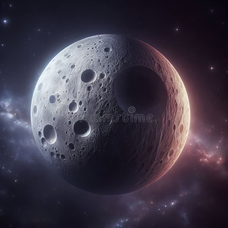 The Twin Moons One with a Surface of Smooth Polished Stone the O Stock ...