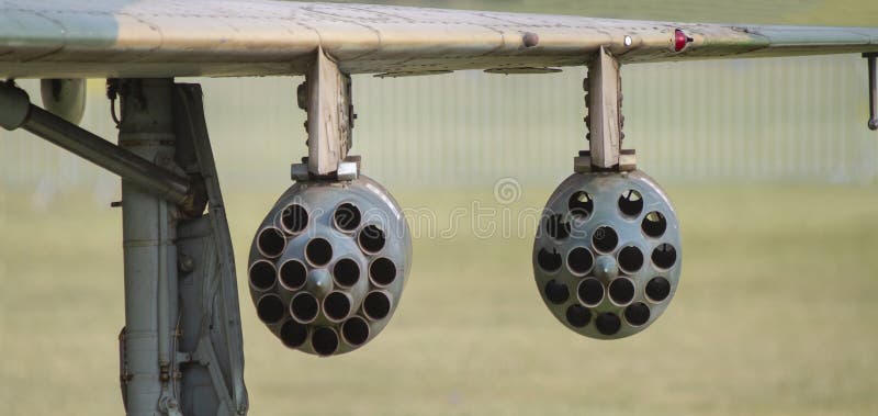 Twin Rocket Launcher Pod stock image. Image of attack - 132803543