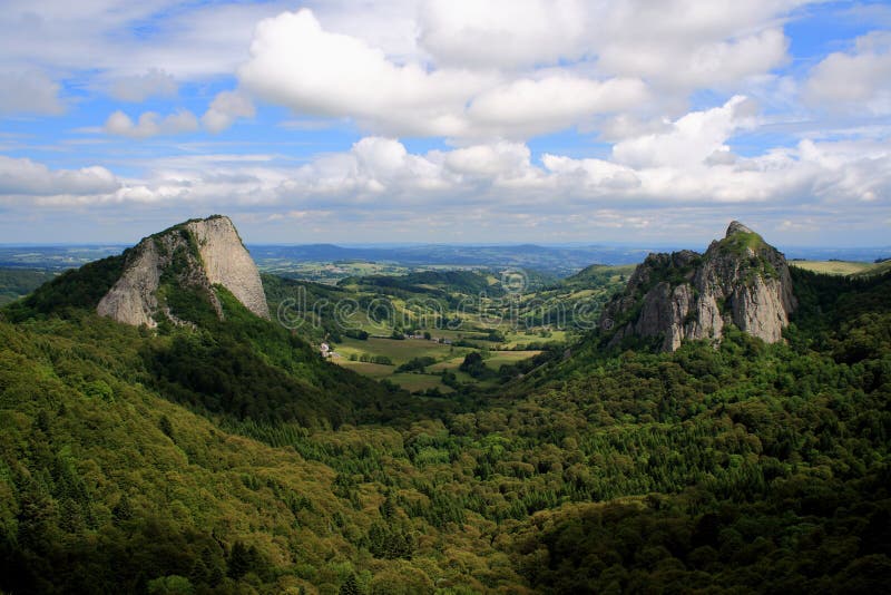 Twin rocks stock photo. Image of grey, green, mountains - 29302192