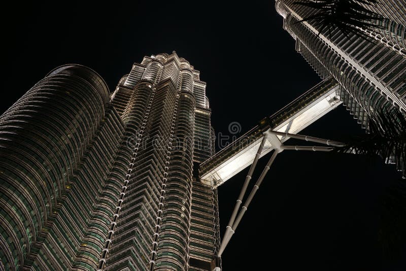 Twin Tower KLCC Night Scene Stock Photo - Image of tallest, malaysia ...