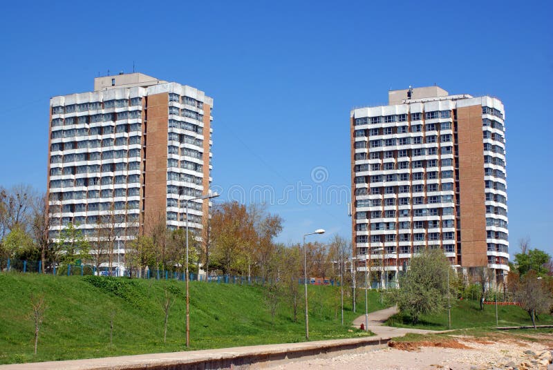 Twin towers stock photo. Image of clouds, sand, breakfast - 14154334