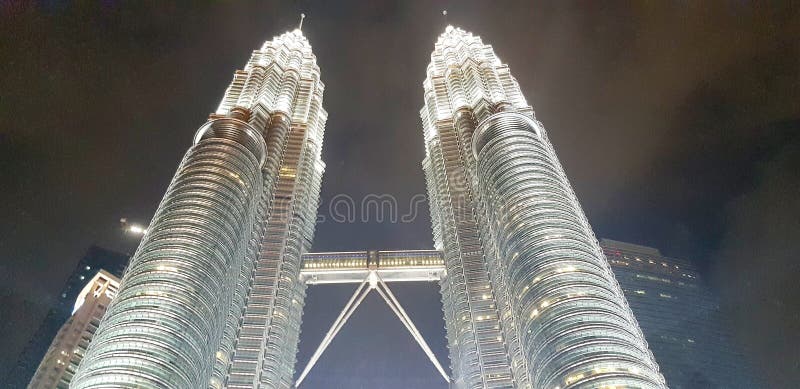 The Twin Towers in Malaysia are Very Beautiful Stock Image - Image of ...