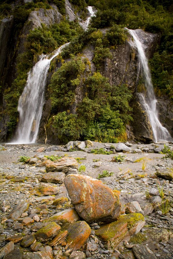 Twin Waterfalls Finch Hatton Gorge Mackay Stock Image - Image of twin ...