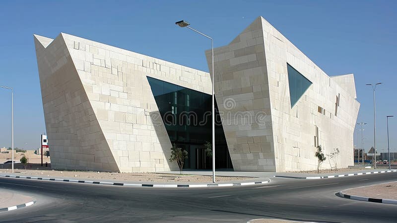 A Twinhouse Facade in the UAE, Adorned with Asymmetric Arches, Vertical ...