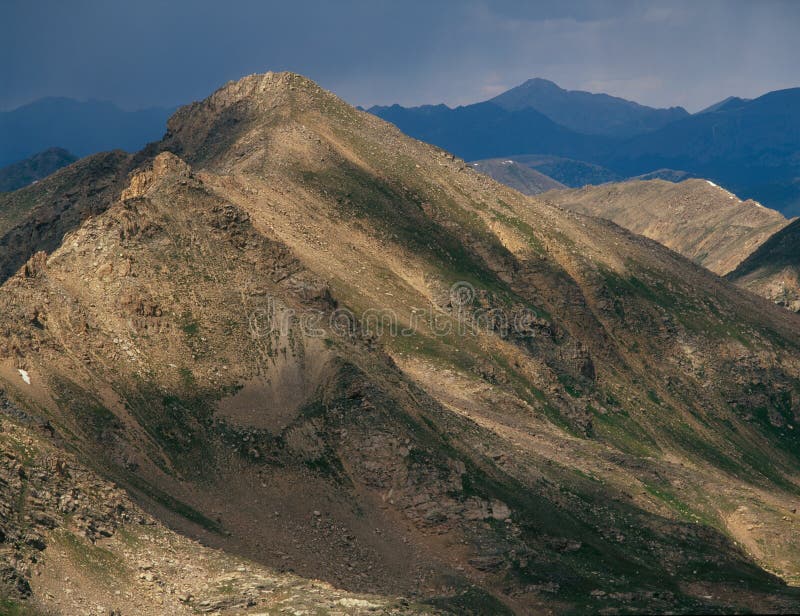 Twining Peak in the Mount Massive Wilderness, Sawatch Range, Colorado ...