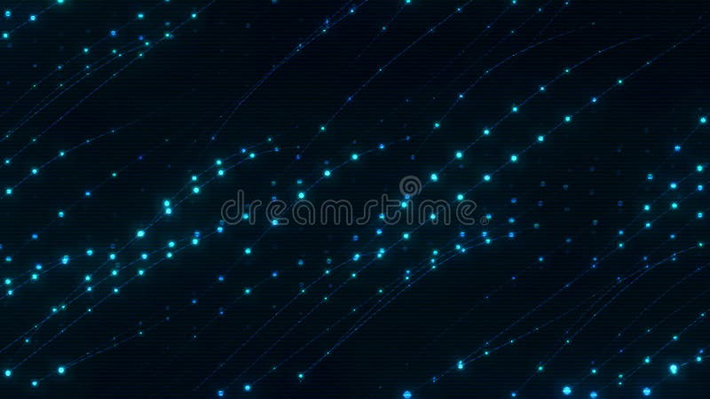 Twinkling Flashing Dots in Dark Space. Abstract Black Background Stock ...