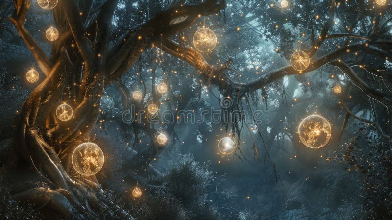 Twinkling Orbs of Light Seemed To Float a the Branches and Leaves of ...