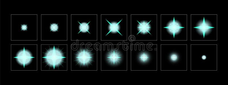 Twinkling Star light FX stock vector. Illustration of twinkle - 256801506