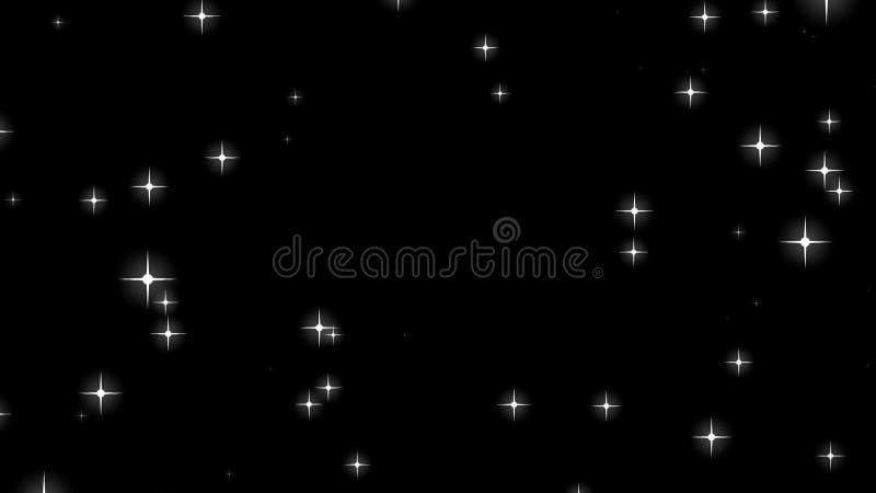 Twinkling Star Particles. Seamless Loop. Falling Sparkling Stars ...