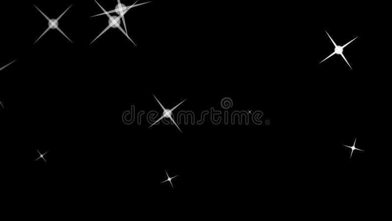 Twinkling Star Particles. Seamless Loop. Falling Sparkling Stars ...