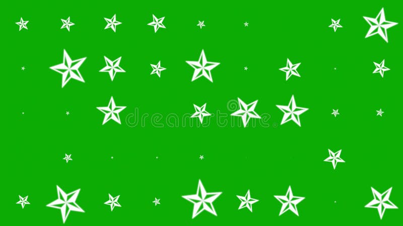 Twinkling Stars Pattern Motion Graphics with Green Screen Background ...