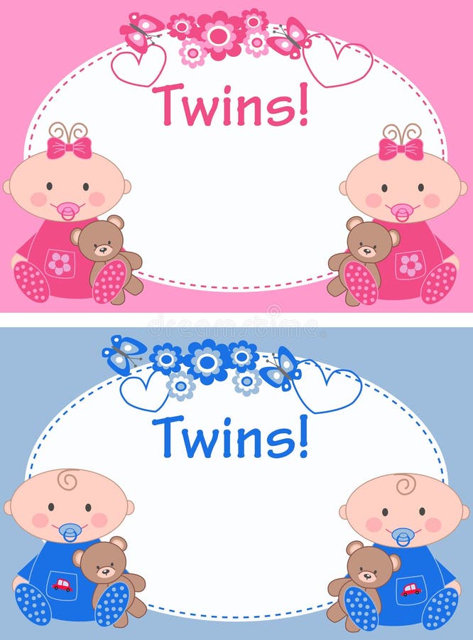 Twins stock illustration. Illustration of cartoons, bloom - 20020470