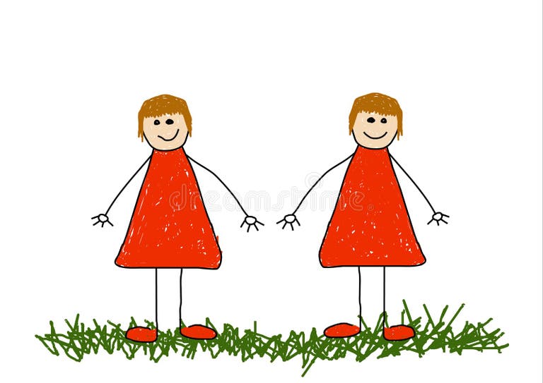 Identical Twins Stock Illustrations – 241 Identical Twins Stock ...