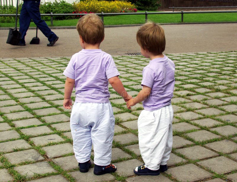 Twins from behind (B) stock photo. Image of ignorance, love - 727986