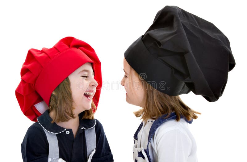 Twins cook chef smiling stock image. Image of people - 24757365