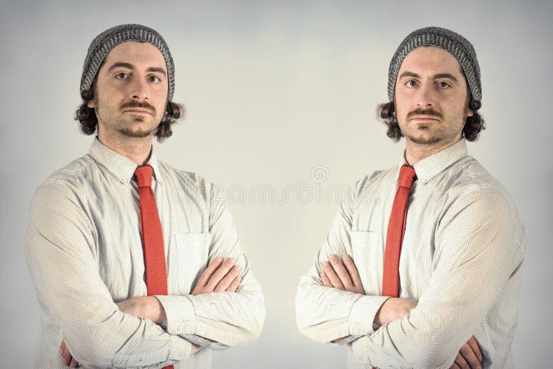 Twins Men Beards stock photo. Image of studio, brothers - 70579838