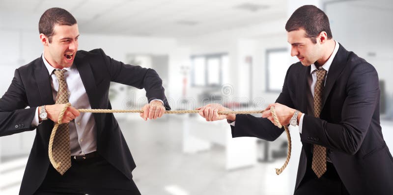 Twins pulling a rope stock photo. Image of contention - 18486042