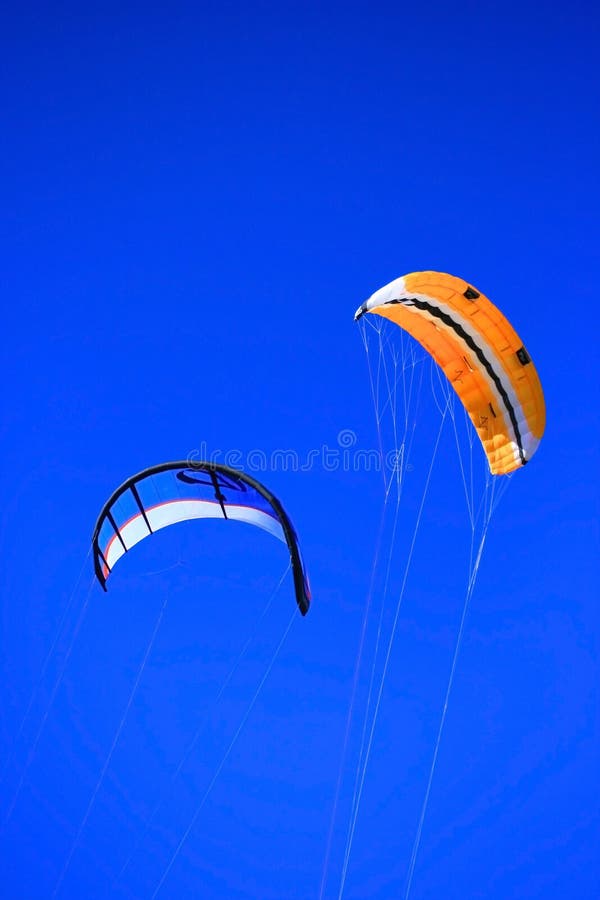 Twinskin and LEI kite stock image. Image of bridels, leading - 2443429