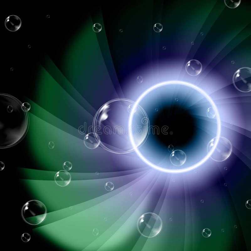 Twirl Glow Represents Outer Space and Blazing Stock Illustration ...