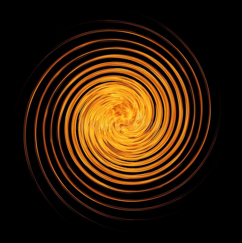 Twirl Motion of Fire Abstract Background Stock Illustration ...