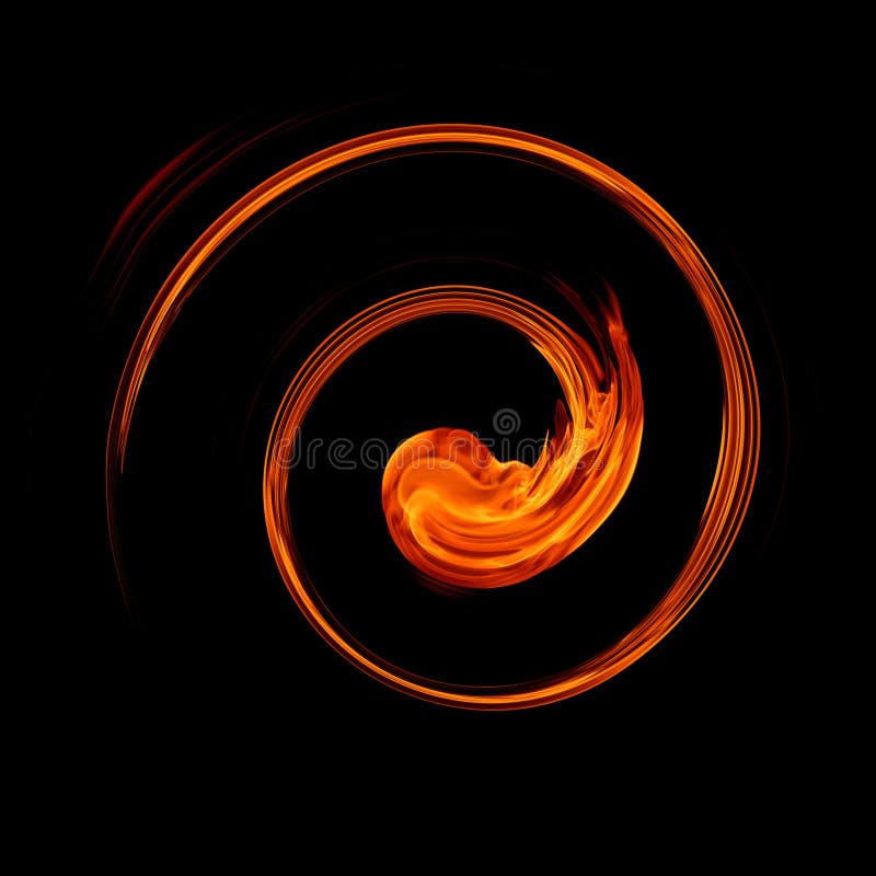 Twirl Motion of Fire Flame Abstract Background Stock Image - Image of ...