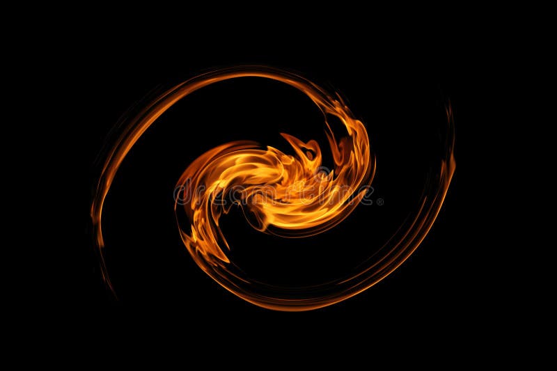 Twirl Motion of Fire Flame Abstract Background Stock Image - Image of ...
