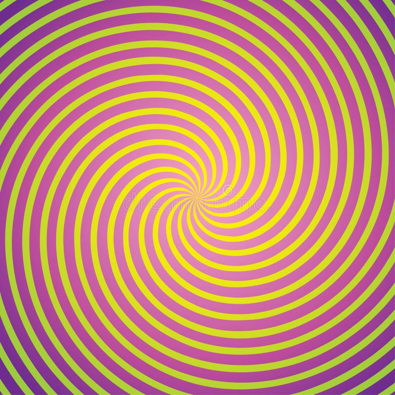 Hypnotic of Rotation. Perpetual Rotation Illusion. Background with ...