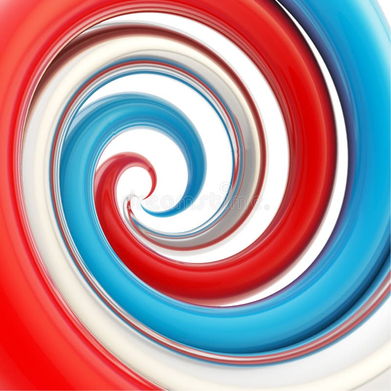 Twirled Curve Tube Vortex As Abstract Background Stock Illustration ...
