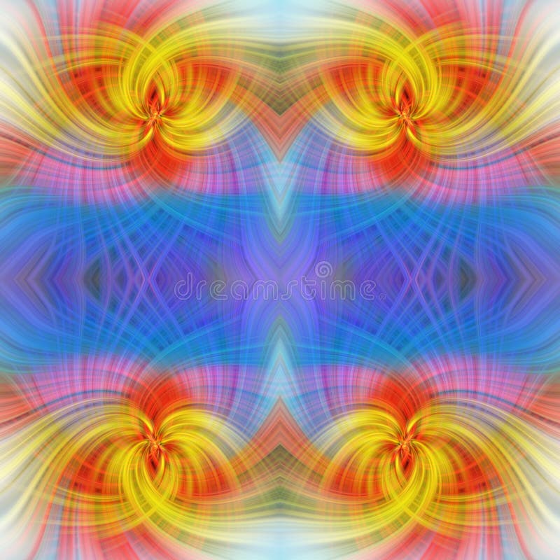 Twirled Flocked Christmas Trees Stock Illustration - Illustration of ...