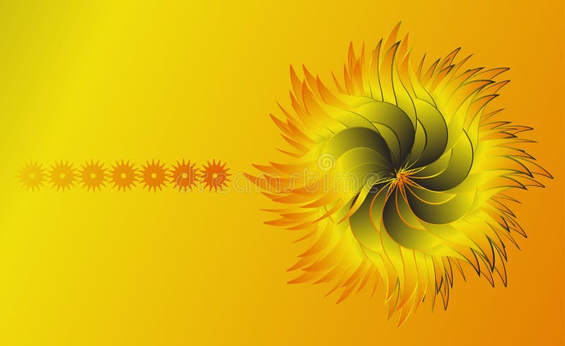 Twirled Sun stock vector. Illustration of decor, curl - 6994507