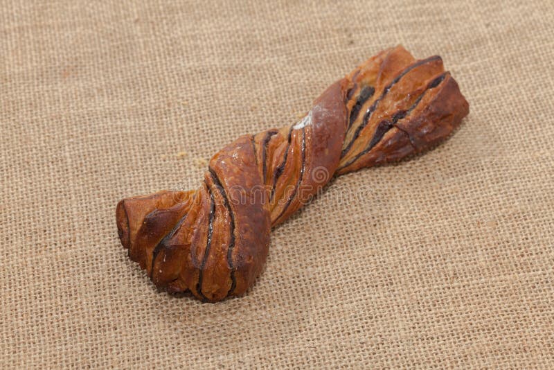 Twist bread on sack stock photo. Image of crust, bagging - 108098536