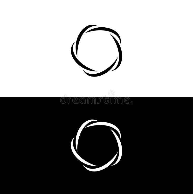 Twist Circle Wave Icon, Round Shape Vector Design Template Stock Vector ...