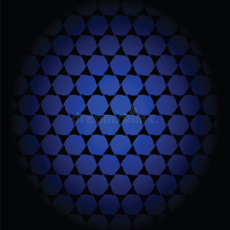 Abstract Circle Pattern Blue Dark Design Stock Vector - Illustration of ...