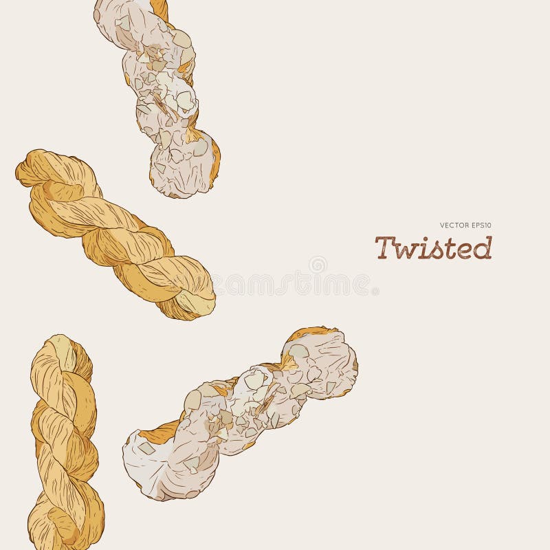 Twist Dough Hand Icon Vector Outline Illustration Stock Vector ...