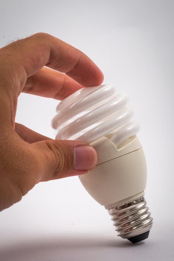 Twist Light Bulb on White Background Stock Photo - Image of bulb ...