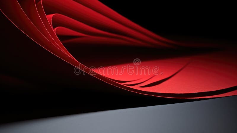 Twist red paper tear stock illustration. Illustration of highlight ...