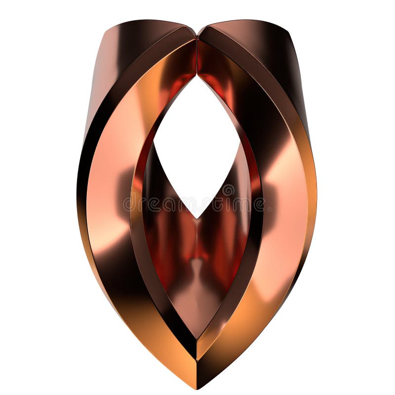 Twisted Arrowhead Metal Object Design Element Geometry Isolated Elegant ...