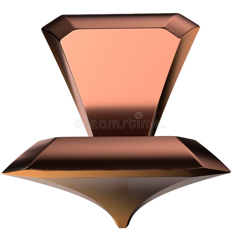 Twisted Arrowhead Metal Object Shape Geometry Isolated Elegant Modern ...