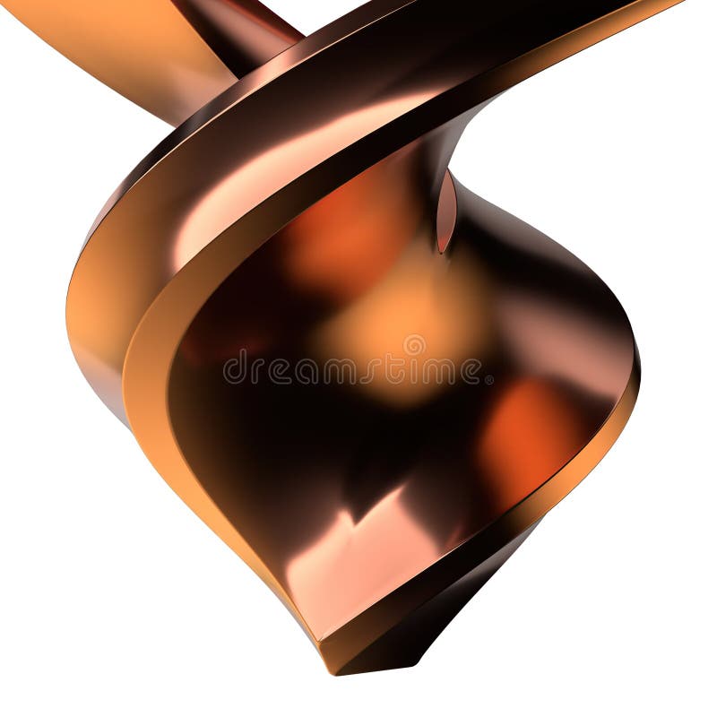 Twisted Arrowhead Metal Object Structure Shape Isolated Elegant Modern ...