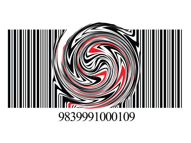 Illustrated Twisted Bar Code Design Stock Illustrations – 5 Illustrated ...