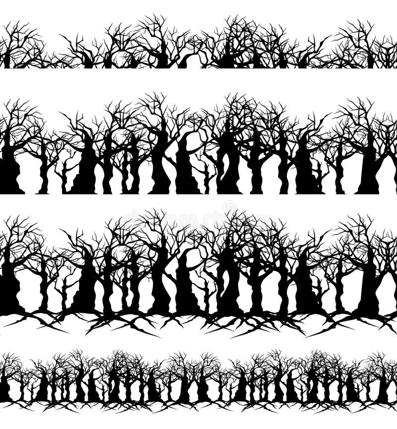 Creepy Tree Border